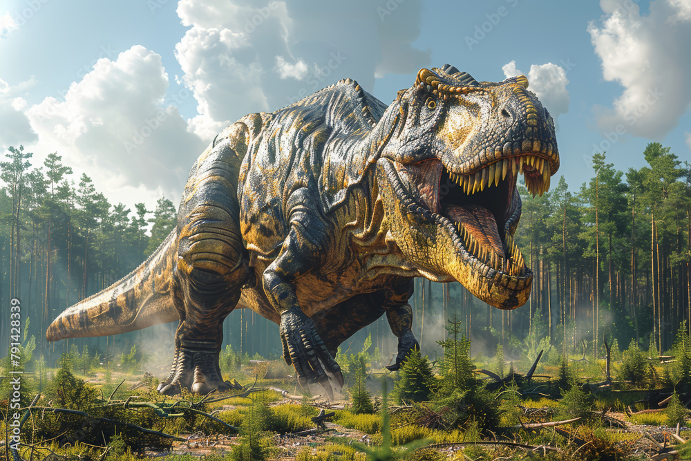 A formidable Giganotosaurus, with its massive size and powerful bite ...