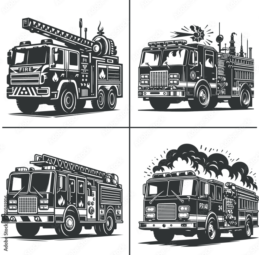 American Flag Fire Truck Vector File , Firefighter Vector, Firefighter ...