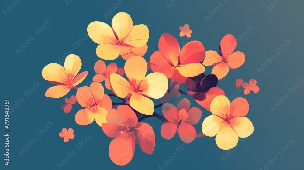 The flower icon serves as a straightforward symbol of ecological ...