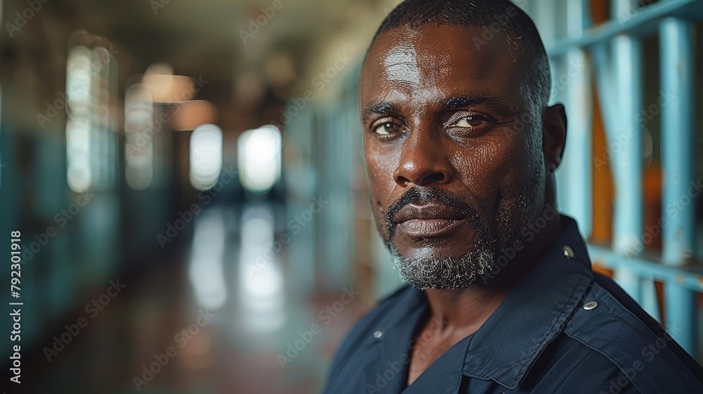 Strict correctional officers stood guard in the prison corridors. They ...