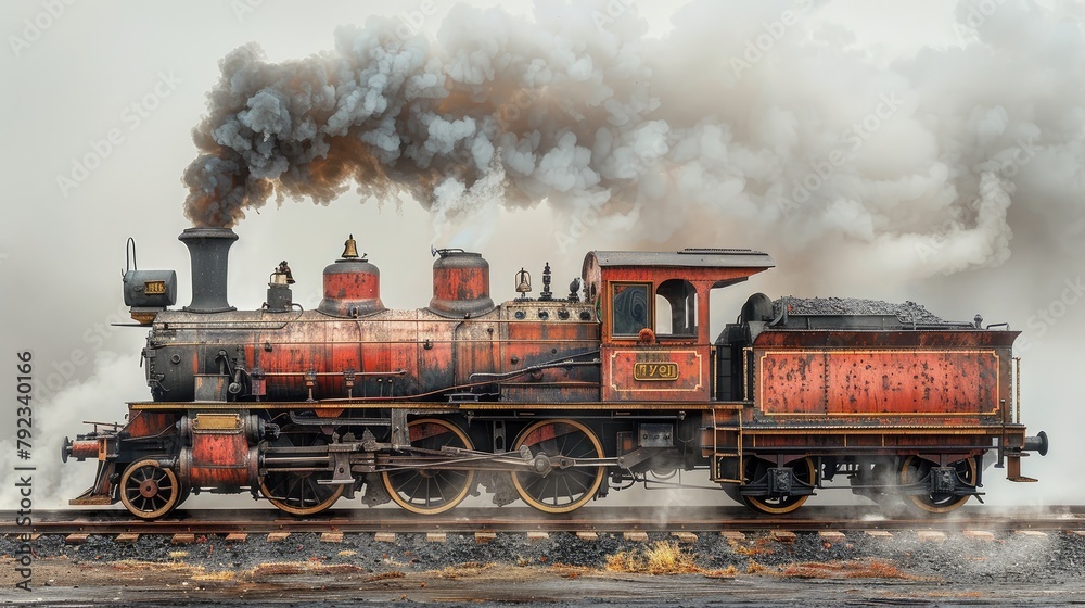 vintage train on transparent background png historical transportation ...