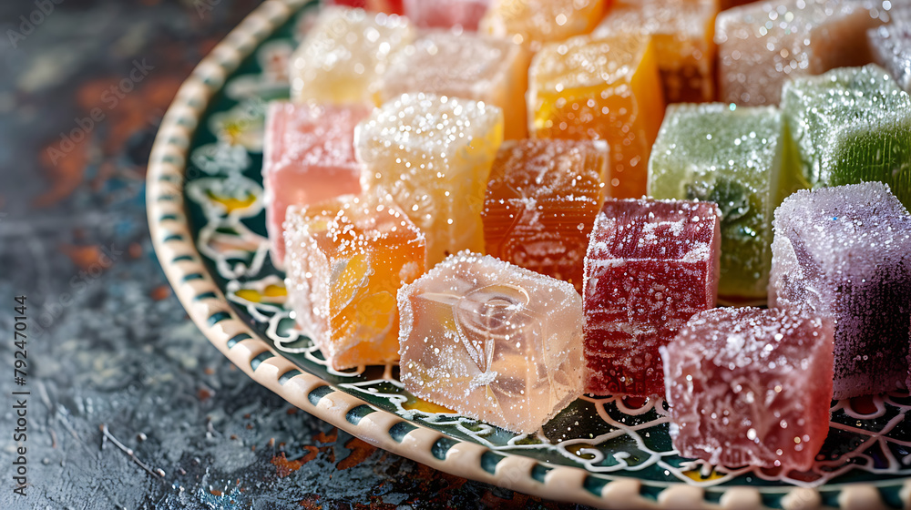 Turkish delight rahat lokum sweets locum asian ramazan ramadan candy ...