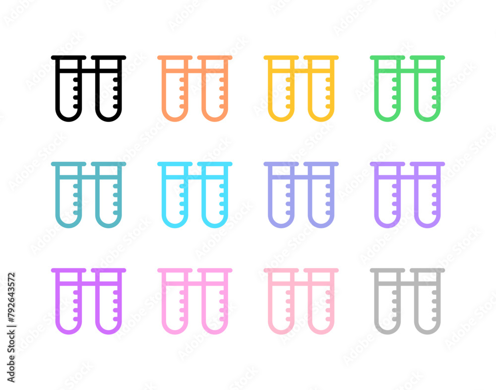 Editable test tubes vector icon. Part of a big icon set family. Perfect ...