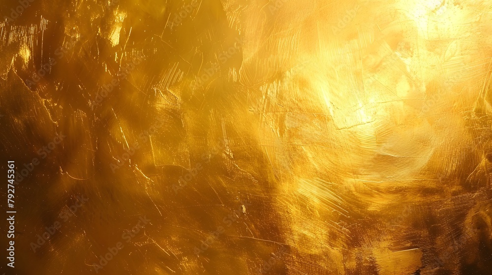 Gold texture background. Golden shiny wall surface with gradient ...