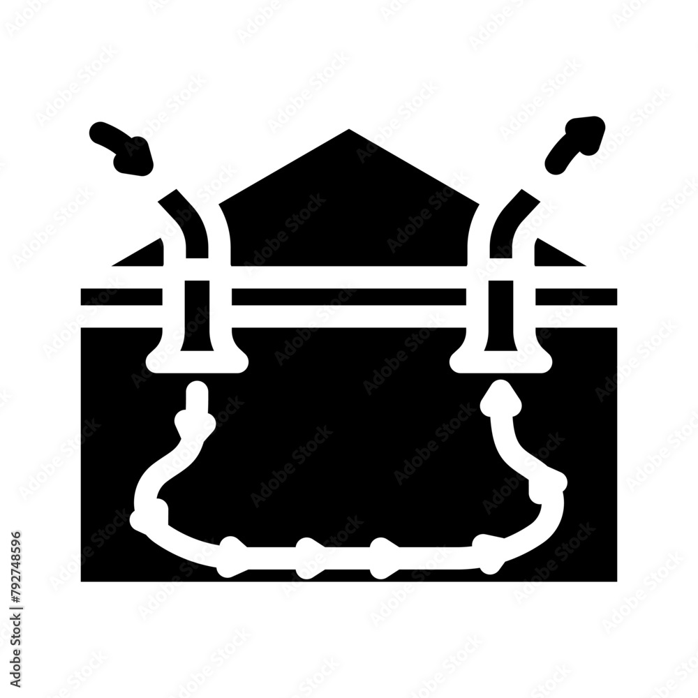mechanical ventilation glyph icon vector. mechanical ventilation sign ...