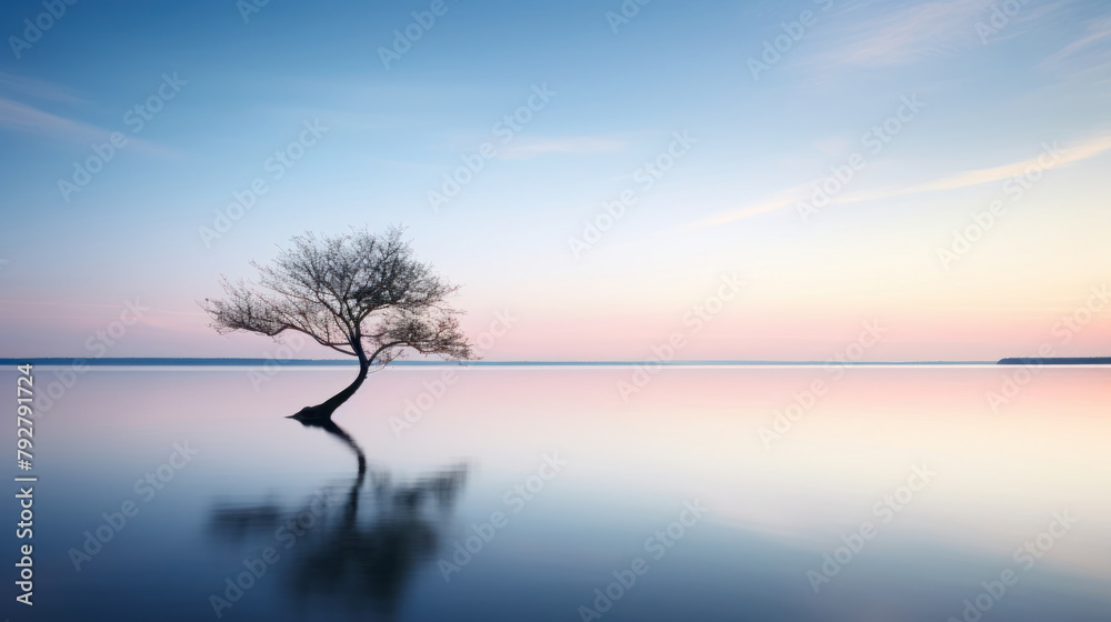 calm relax landscape background, neutral minimalism, wallpaper ...
