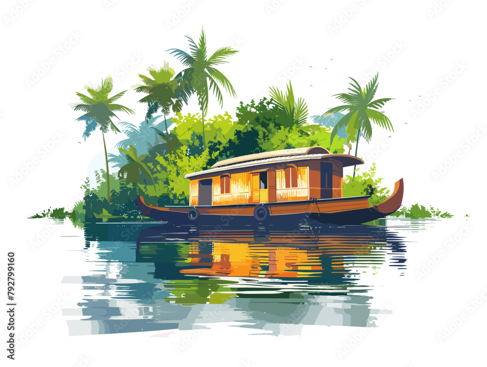 Serene Backwaters of Kerala: A Tranquil Journey Amidst Lush Greenery ...
