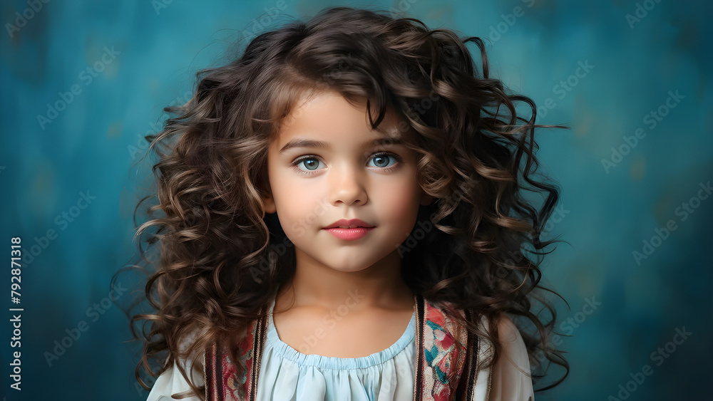 Trendy Perm Hairstyle for Young Girls, Pastel Beauty Hairdo, Adorable ...