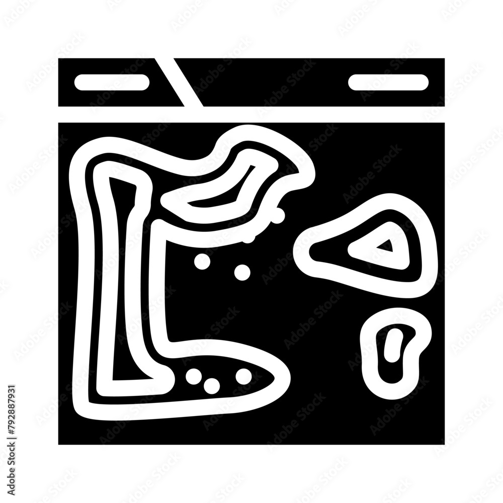 heatmap ux ui design glyph icon vector. heatmap ux ui design sign ...