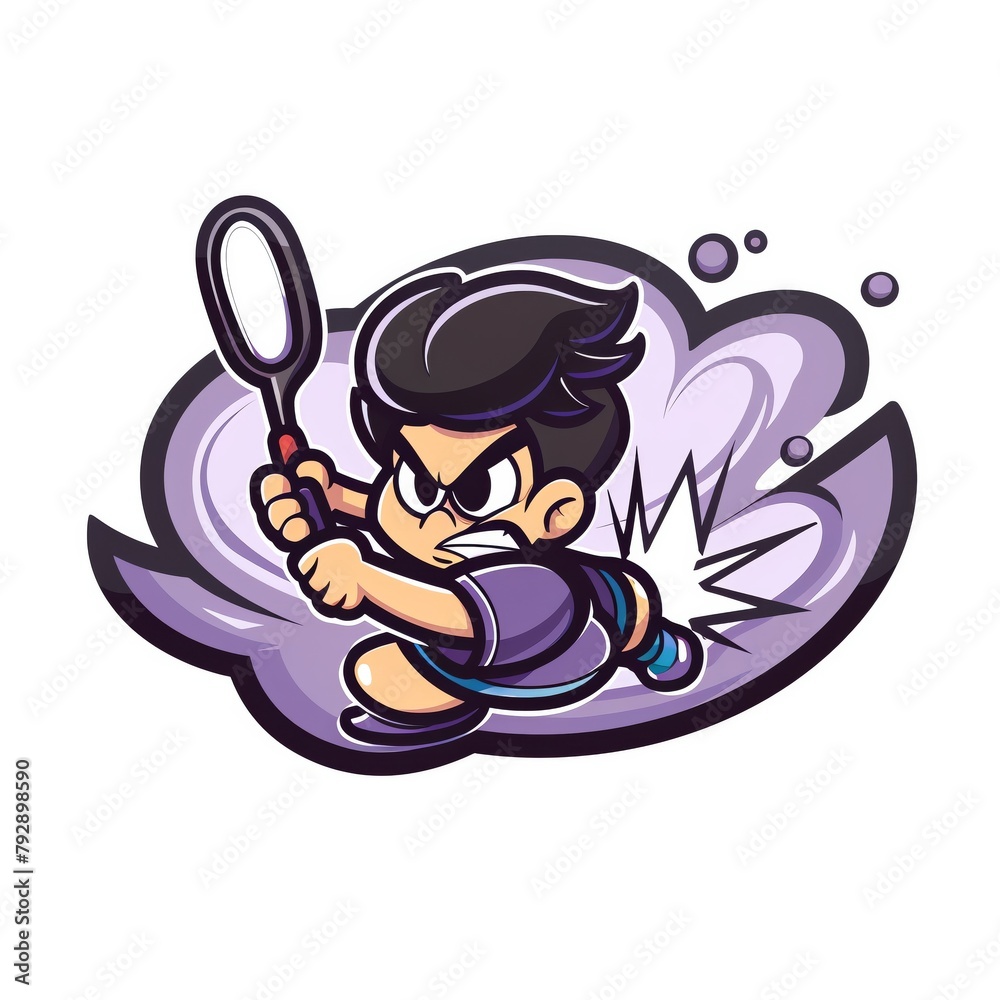 Dynamic squash tournament, players competing in intense matches ...