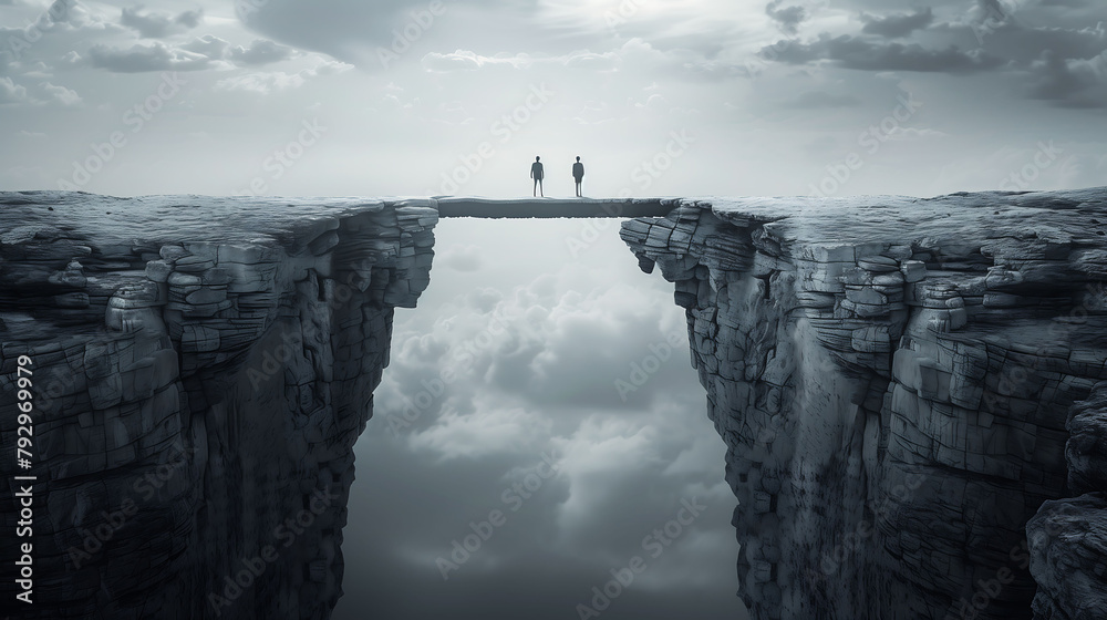 Bridge spanning across a divide, Problem and solution concept, the role ...