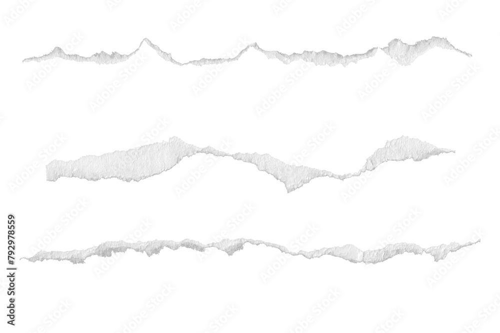 Ripped paper on transparent background, ripped paper, hole torn ...