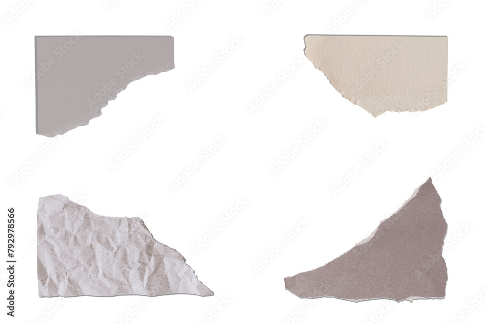 Ripped paper on transparent background, ripped paper, hole torn ...