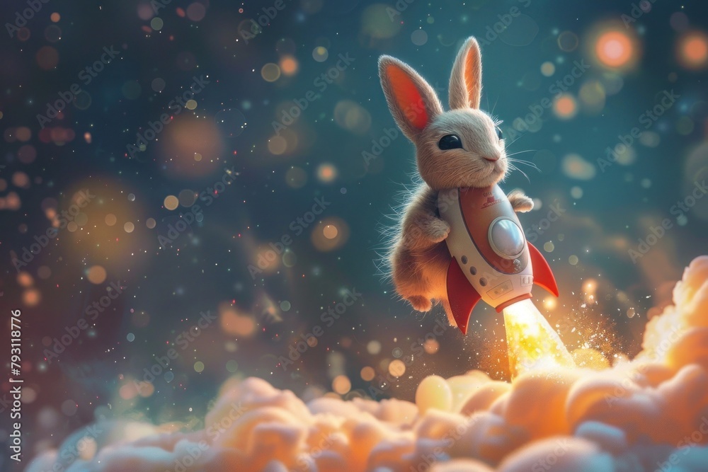 Prepare for an egg-citing adventure as our bunny astronaut launches ...