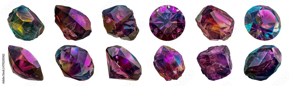 Stunning alexandrite gemstone collection with color-changing qualities ...