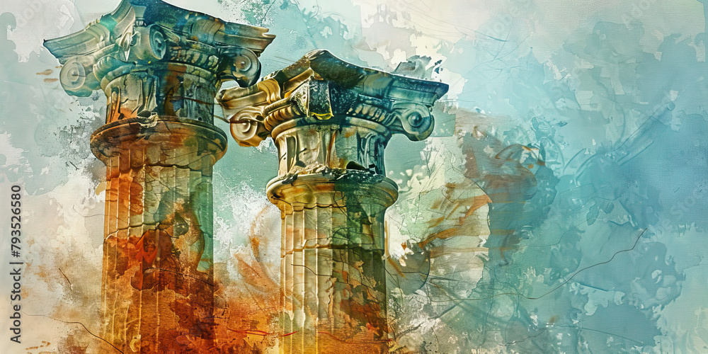 Pillar of Faith: The Ancient Pillar and Supportive Structure - Imagine ...