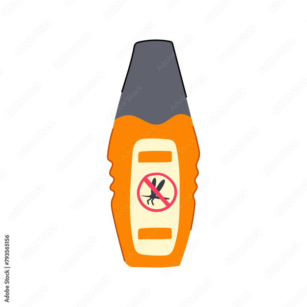 gnat insect repellent cartoon. chigger flea, lice bedbug, cockroach ...