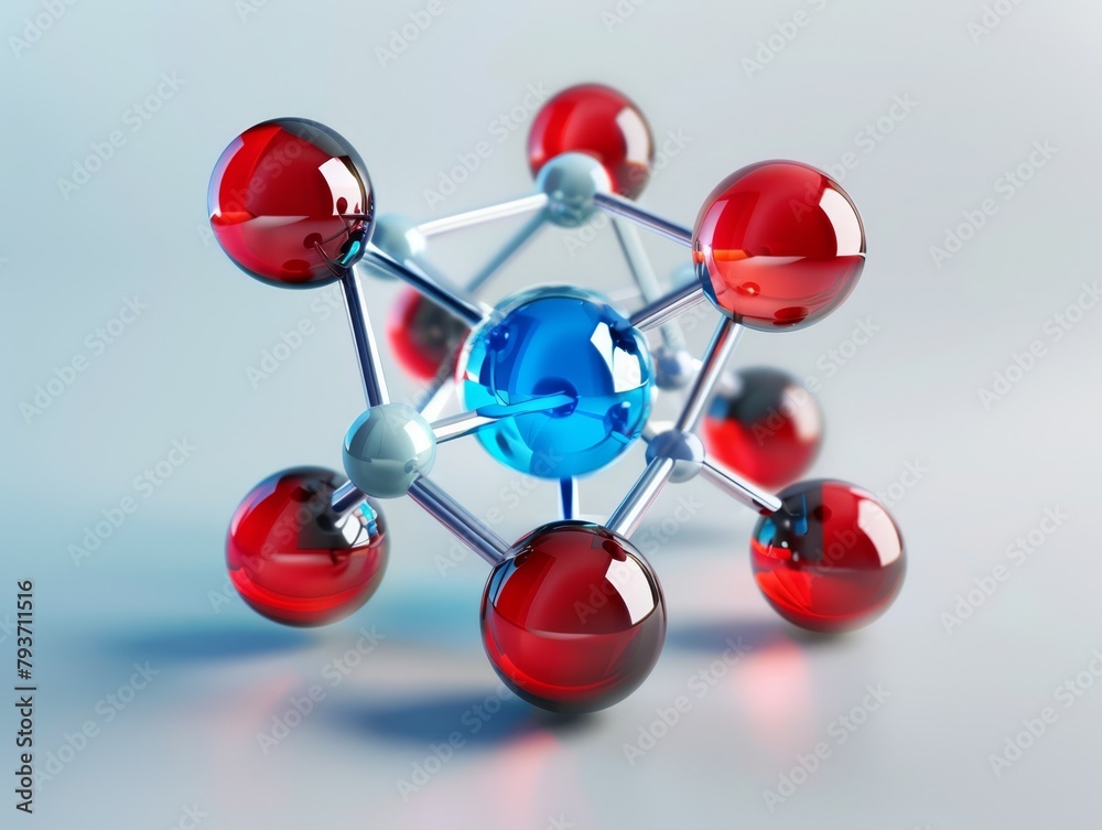 Model of a Chemical structure, showcasing a chemical molecule model as ...