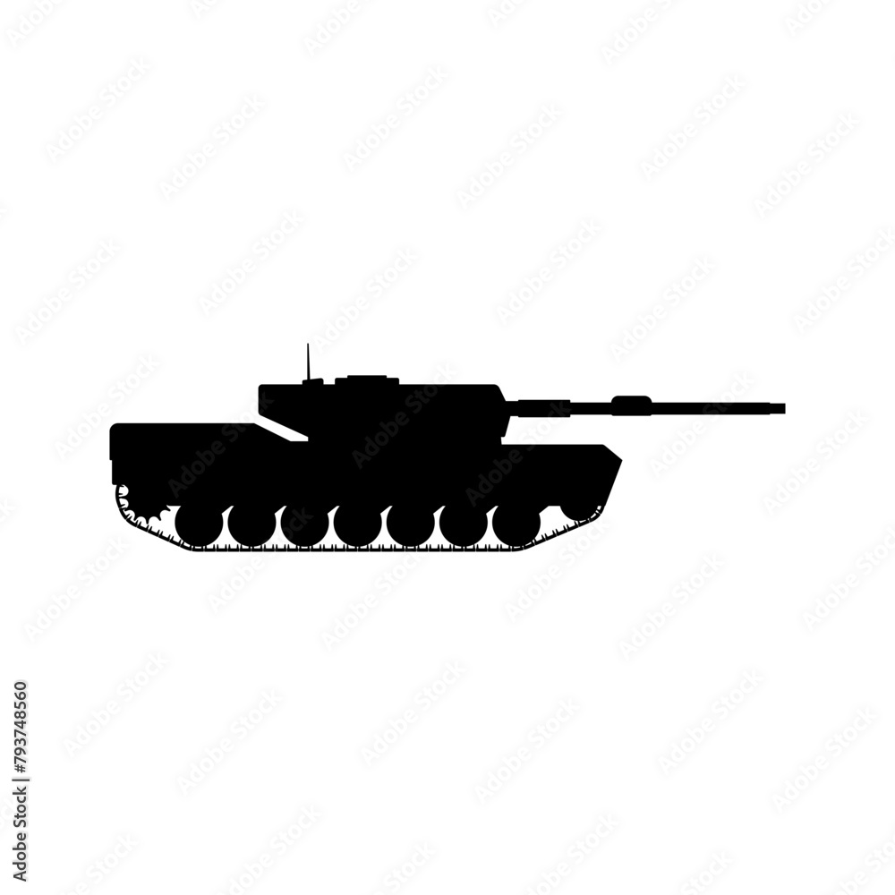 Tank, icon vector. Armored vehicles illustration sign. War symbol ...