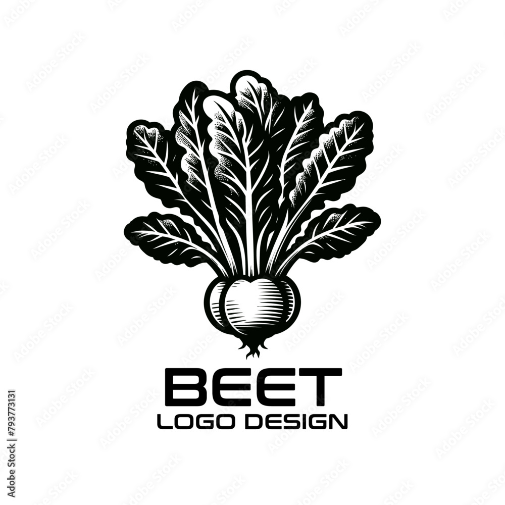 Beet Vector Logo Design Stock Vector | Adobe Stock
