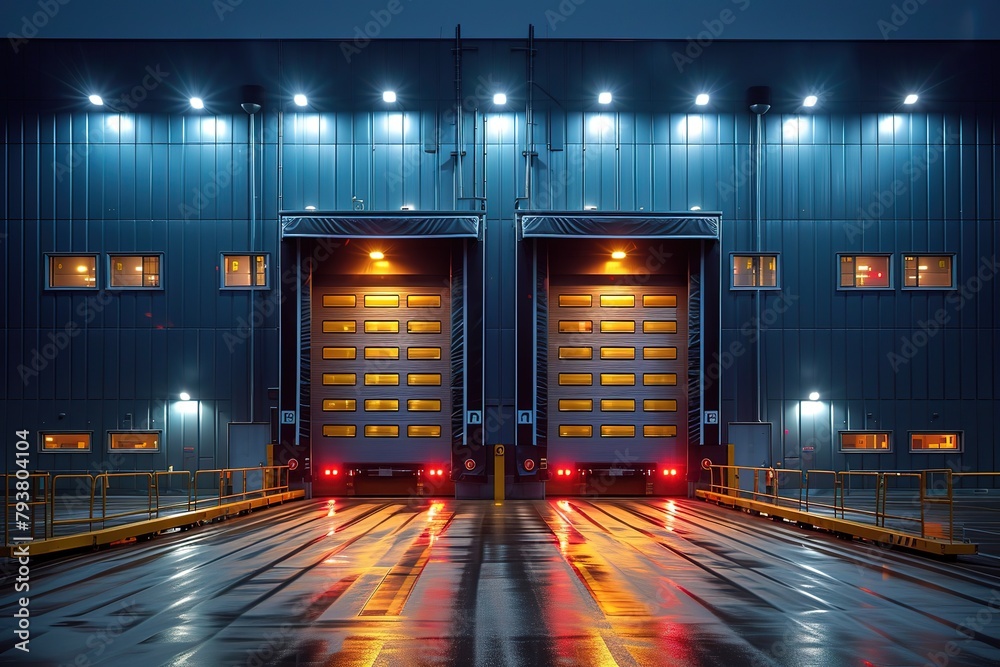 Truck Driver's Loading Dock Loading Ramp Scenes depicting loading ramps ...
