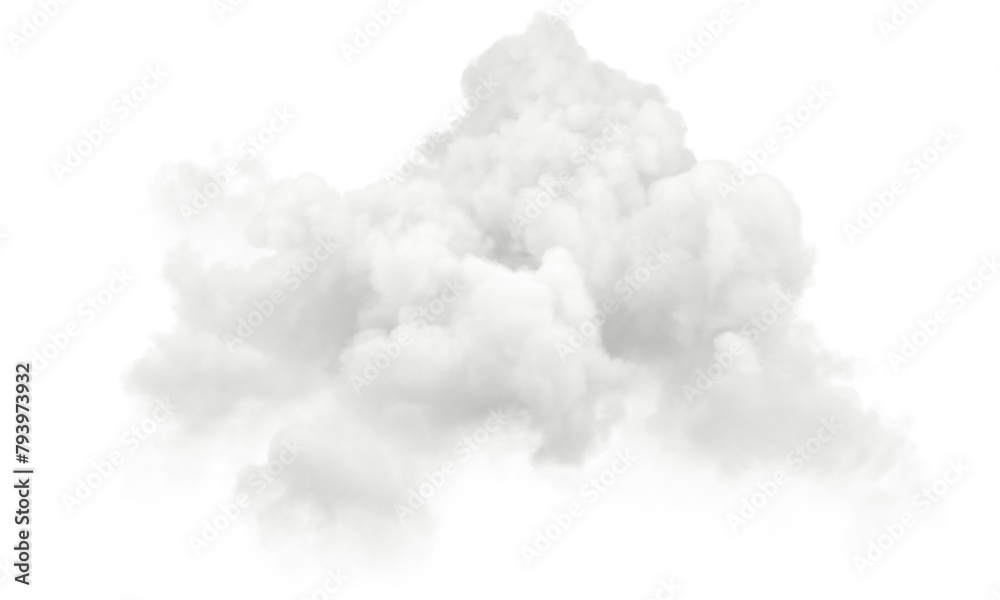 Steam clean clouds realistic cutout on transparent backgrounds 3d ...
