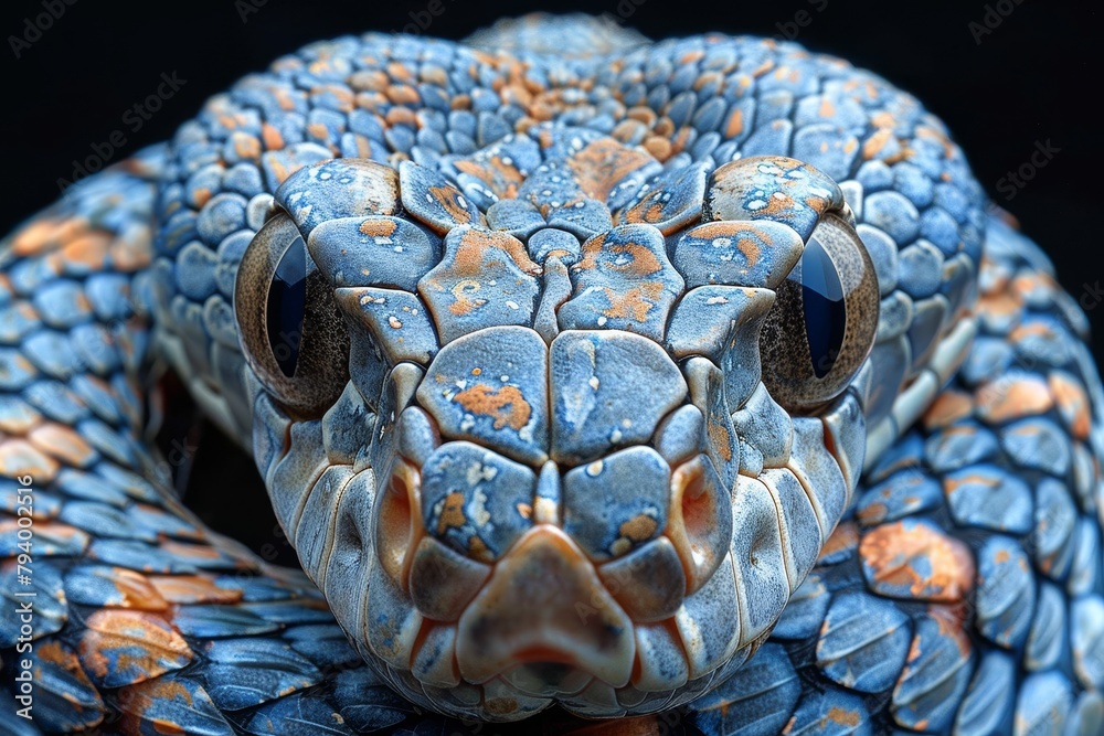 King Cobra: Erecting its hood with menacing eyes, illustrating the apex ...