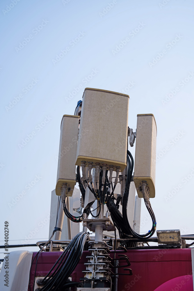 Small Cell 4G, 5G System. Macro Base Station or Base Transceiver ...