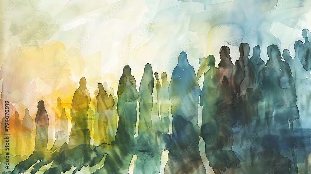 Biblical Watercolor Art: The Twelve Chosen Disciples Depicted in ...