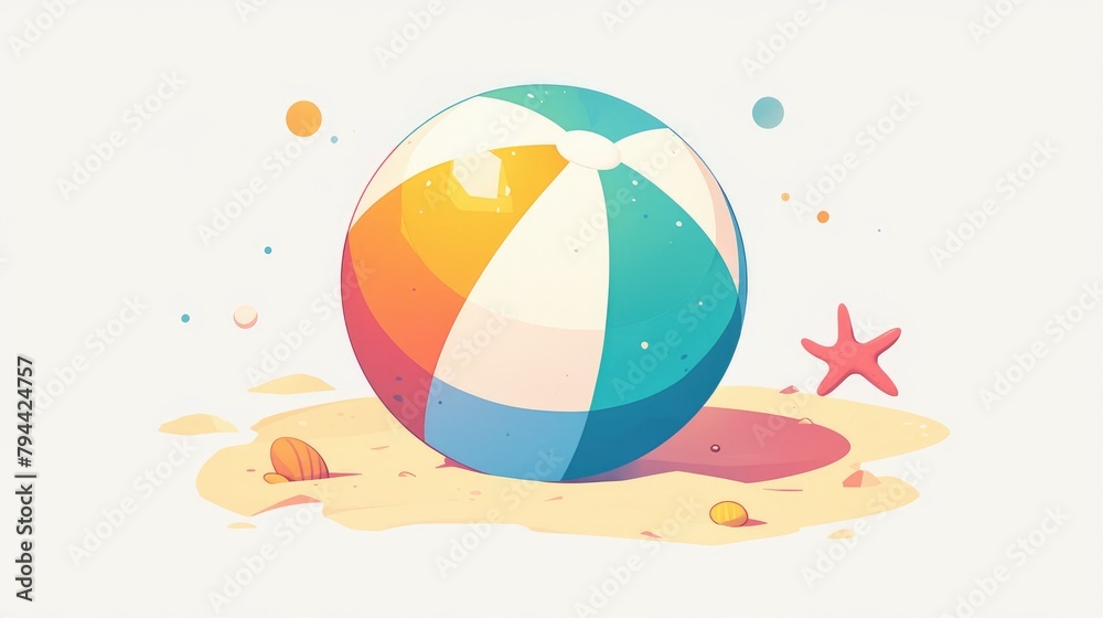 Get ready for a fun filled summer with this vibrant hand drawn 2d ...