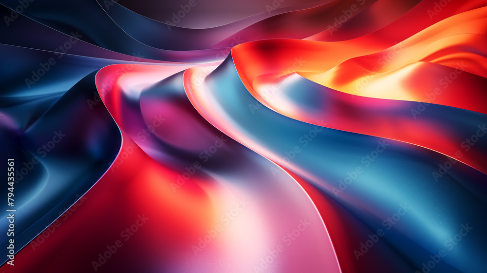 Abstract 3D texture pattern, 3D glowing texture. Wall Art Design for ...