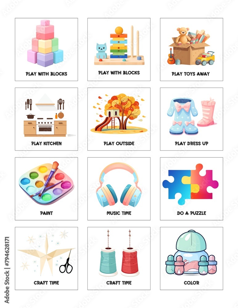 Kids Daily Routine Cards,Daily Checklist for Toddlers,Chore Chart for ...