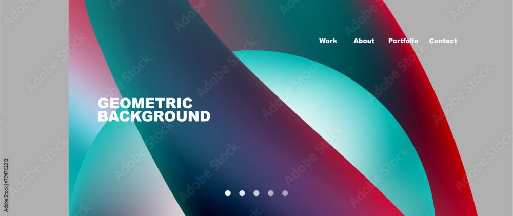 Automotive lighting design inspired by geometric background with a ...
