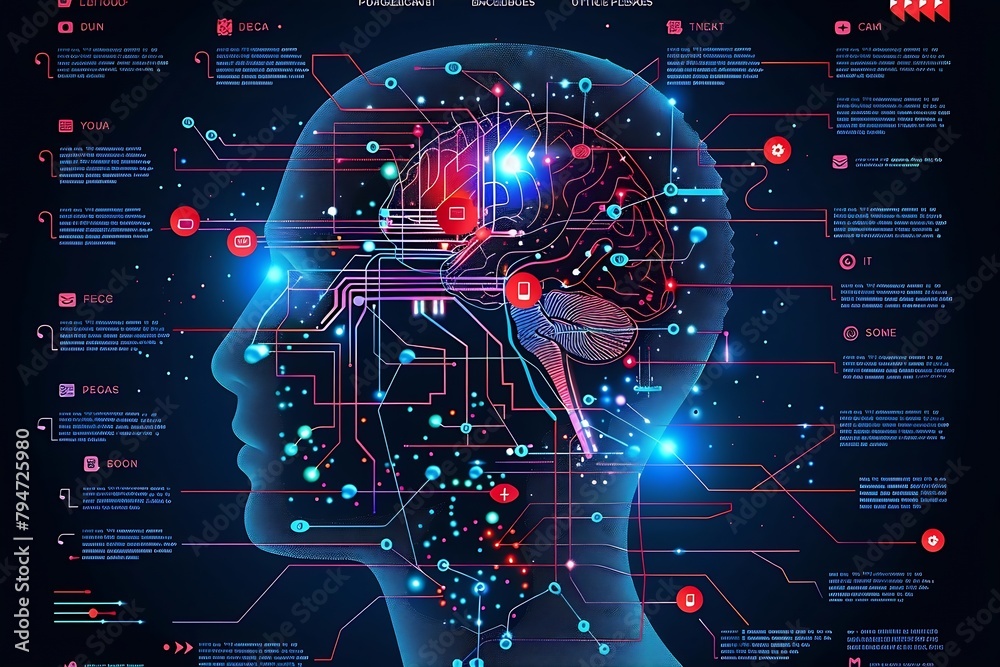 Generative AI : Machine learning types diagram, data science, AI, deep ...