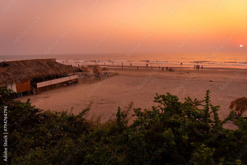 Beautiful Ozran beach in north Goa, India Stock Photo | Adobe Stock