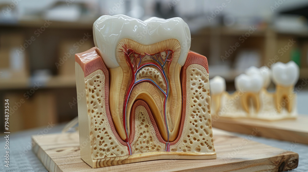 Anatomy of a Tooth: Educational Model. A detailed dental model ...