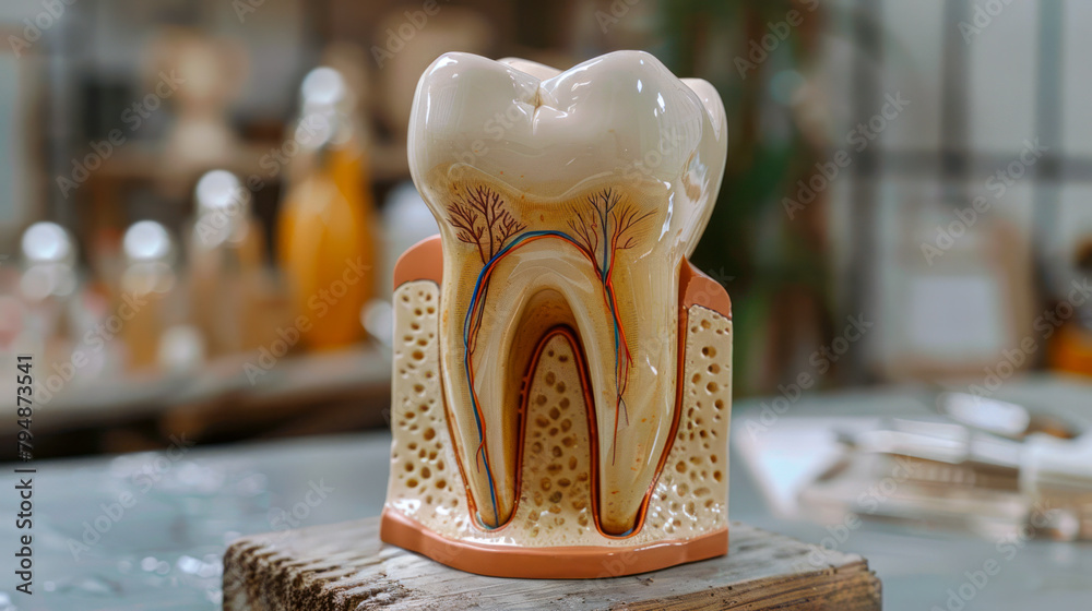 Anatomy of a Tooth: Educational Model. A detailed dental model ...