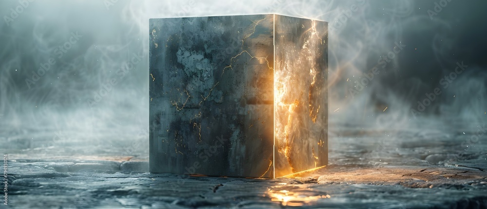 Manipulating Destiny with a Magical Cube. Concept Fate Altering ...