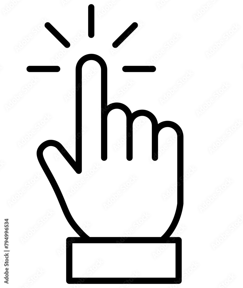 Cursor Icon .Clickable Cursor Icon Pointer Mouse Cursor, Clicking Hand ...