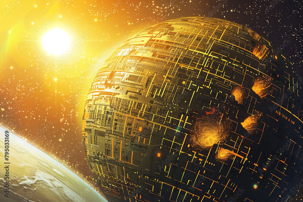 Dyson Sphere construction humanity s ultimate megastructure encasing a ...