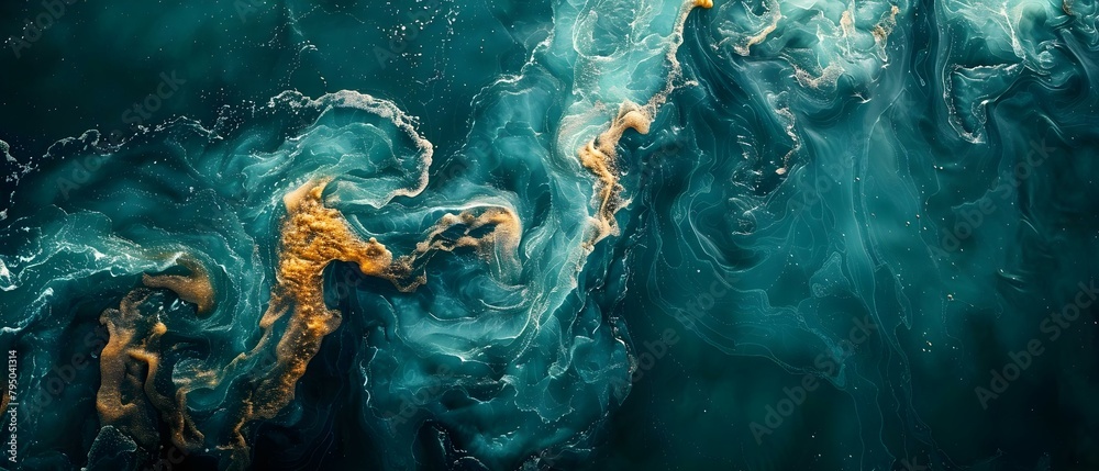 Chemical spill damages environment serves as a symbol of harm. Concept ...