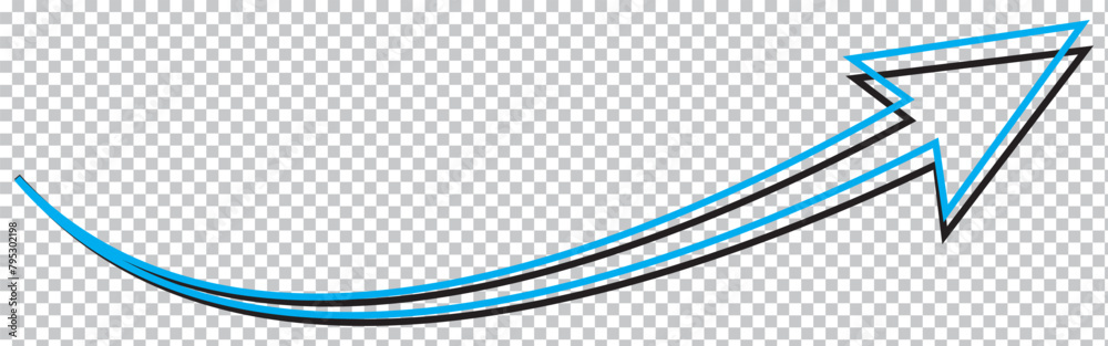 arrow icon on white and transparent background. flat style. arrow icon ...