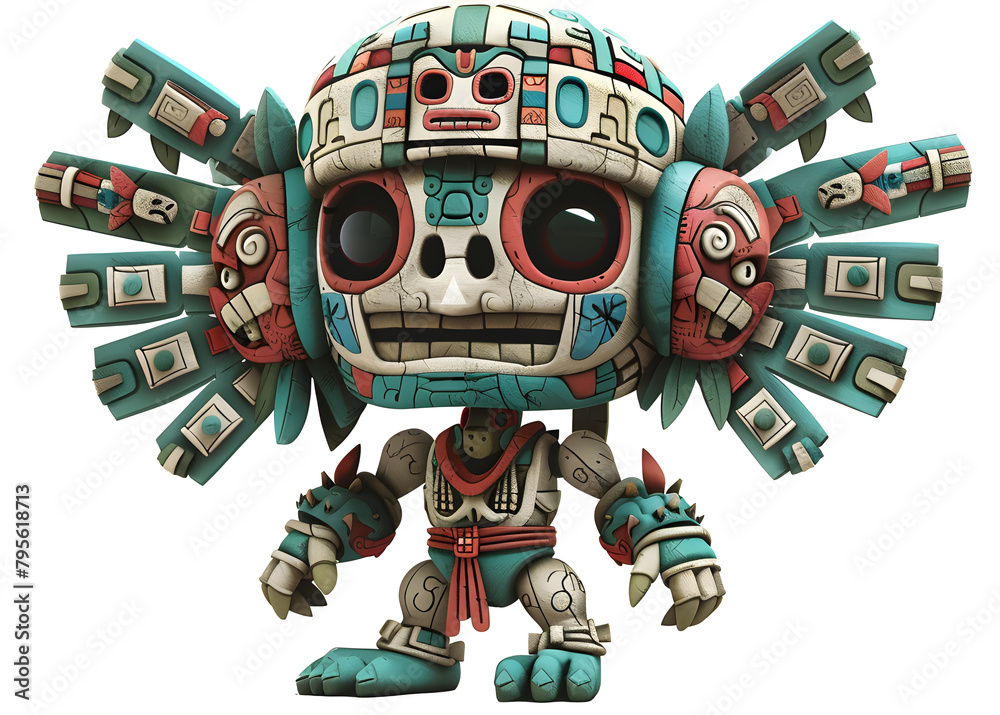 god Ah Puch( The god of death and the ruler of Mitnal, the Mayan ...