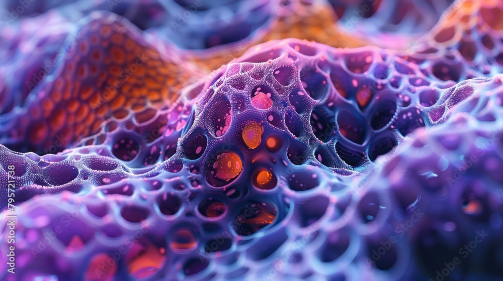 Visualize the intricate structures of biofilms forming on surfaces ...