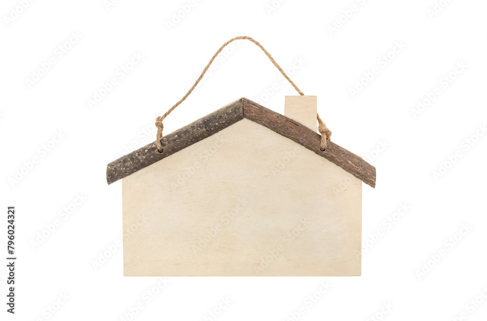 Blank wooden house shaped sign board template Stock Photo | Adobe Stock