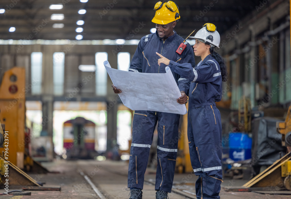Engineers use blueprints for rail maintenance and troubleshooting to ...