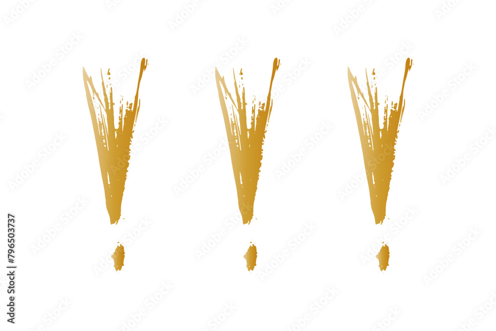 Grunge doodle sketch exclamation and question marks vector set ...