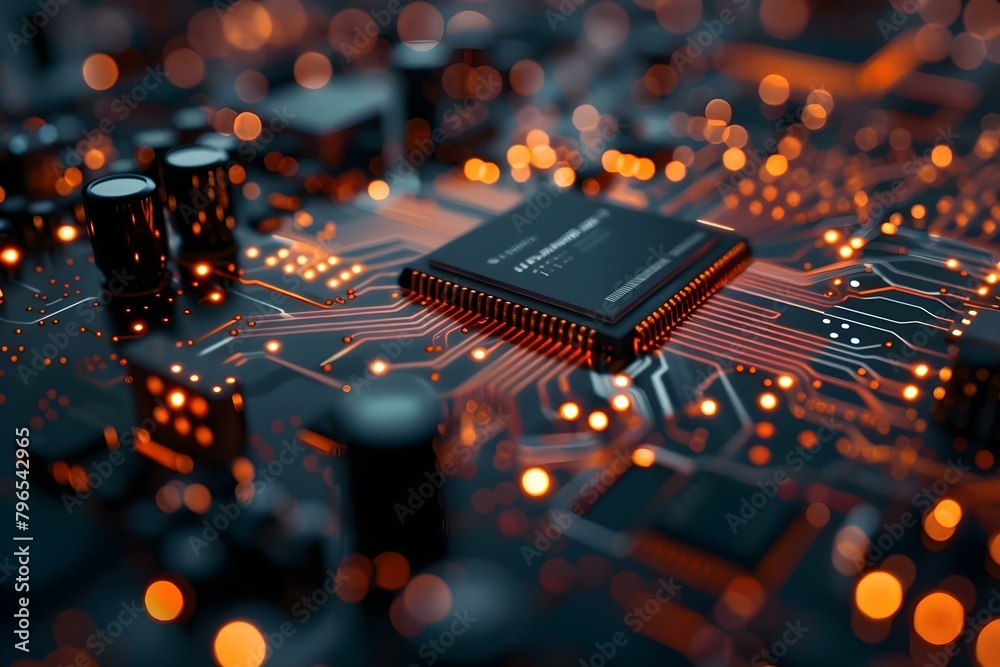 An In-Depth Look at a Computer Processor. Concept Computer Processor ...