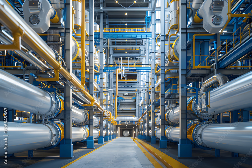 Stock-Foto „Green Hydrogen renewable energy production pipeline. Green hydrogen gas for clean ...