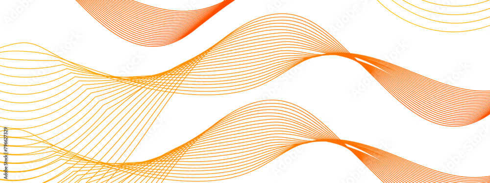Abstract colorful wave circle line on transparent background modern ...
